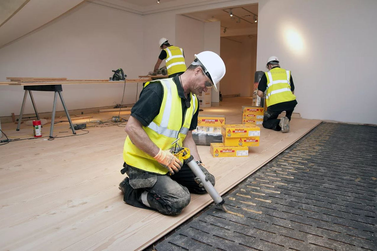 Sika AcouBond Mat 5mm Acoustic Slotted Mat 20m2 roll – FLOORWORKS